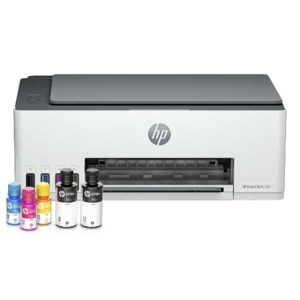 Impresora HP multifuncional Ink Tank 520 con sistema de tinta continuo